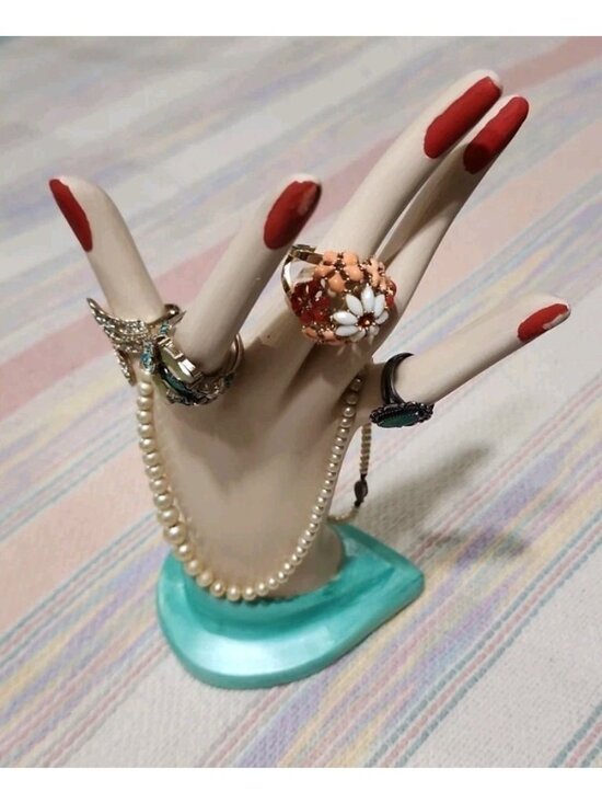 Handmade | Accents | Vintage Ceramic Hand Ring Holder Jewelry Display ...